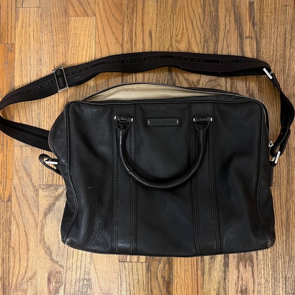 Ermenegildo Zegna | Bags | Ermenegildo Zegna Brown Leather Messenger ...